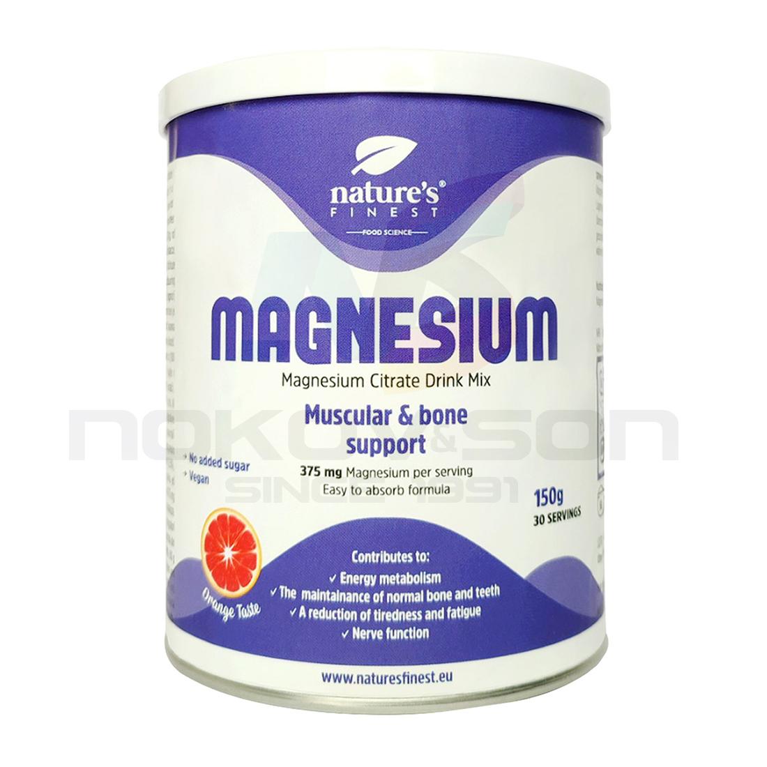 био хранителна добавка Nature's Finest Magnesium Citrate Drink Mix ...