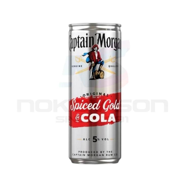 алкохолна напитка Captain Morgan Spiced Gold & COLA 250 ml | Ноков и Син